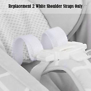 Replacement Parts for Fisher-Price Cradle 'n Swing - FHW45 - Replacement 2 White Shoulder Straps