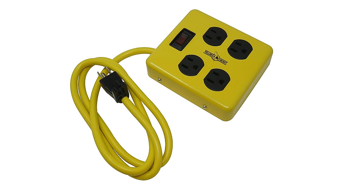 Yellow Jacket 4-Outlet Power Block - Heavy Duty Design