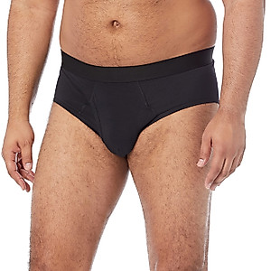 Amazon Essentials Men's Cotton Jersey Briefs, Pack of 7, Available in Big & Tall, Black, XX-Large