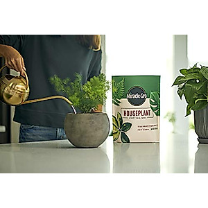 Miracle-Gro Houseplant Potting Mix: Fertilized, Perlite Soil for Indoor Gardening, Designed to Be Less Prone to Gnats, 4 qt.