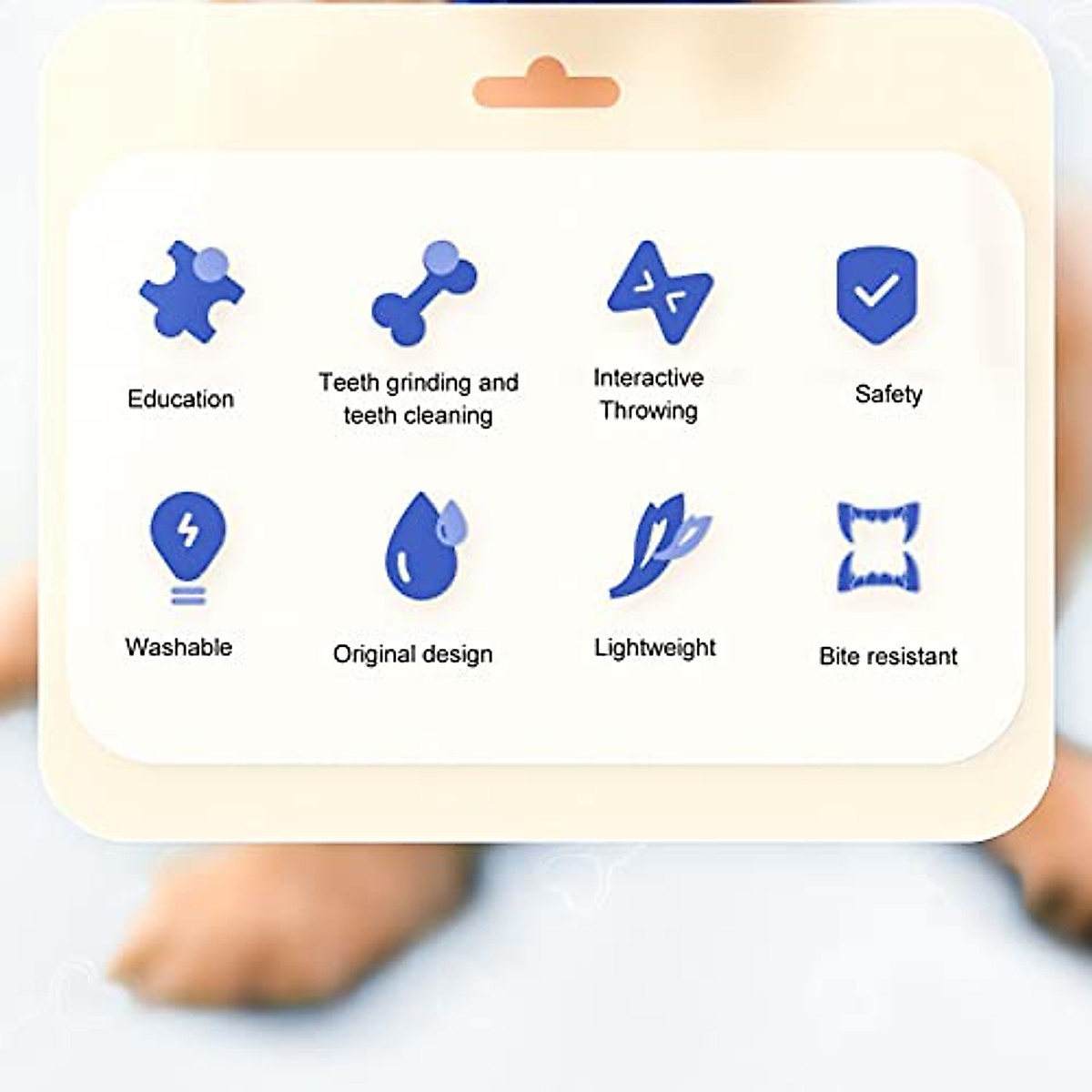 Rubber Football Dog Toy, Environmental Protection Rubber Chew Pet Rugby Toy, Aggressive Chew Durable Safe Molars Training Toy for Dog Stress Relief Mental Enrichment Supplies