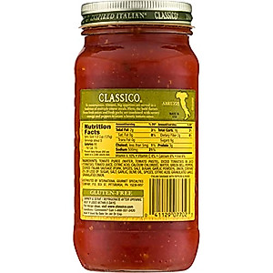 Classico Italian Sausage Spaghetti Pasta Sauce with Tomato, Peppers & Onions (24 oz Jar)