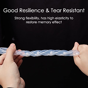 Clear Silicone Hose, FULL JADE 3/8" ID x 1/2" OD Flexible Pure Silicone Hose Tube High Temperature Heat Resistant Food Grade Elastic Rubber Tubing(10 Ft)