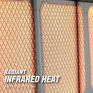 Mr. Heater MHVFRD20LPT 18,000 BTU Vent Free Radiant Propane Heater For Cold Rooms, Additions, Sun Rooms & Cabins - White