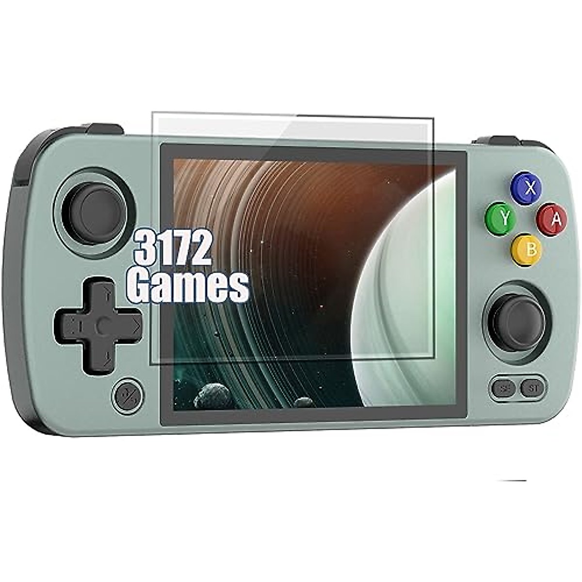 RG405M Retro Handheld Game Aluminum Alloy, Android 12 Built-in 128G TF Card 3172 Games,4 inch IPS Touch Screen with Game Front-end,RG405M Supports OTA Wireless Upgrade