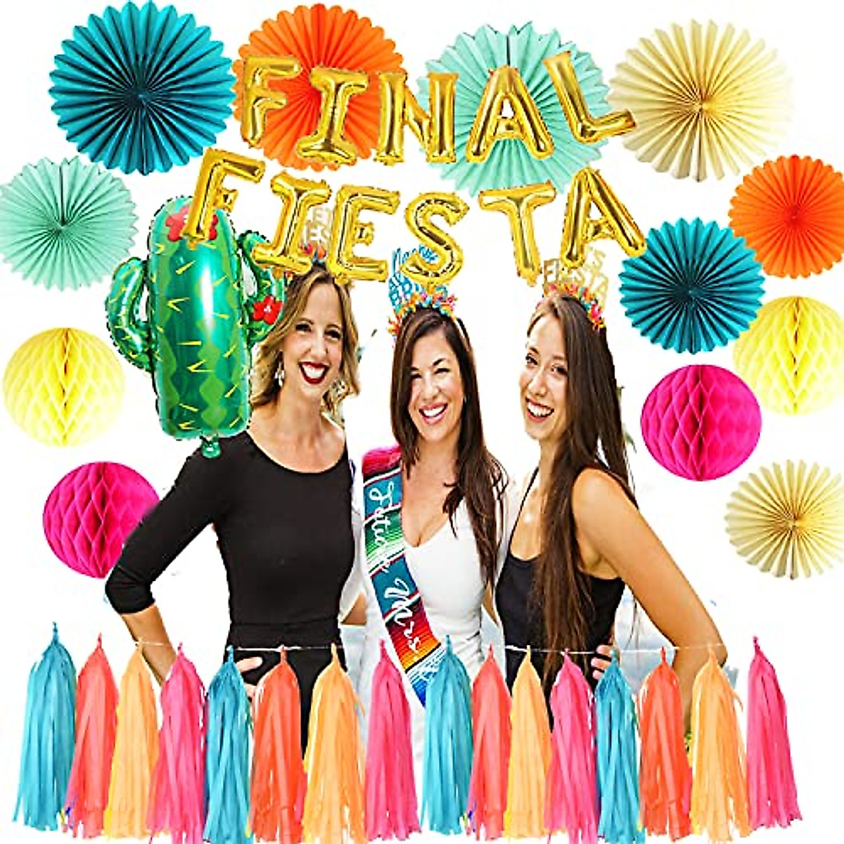 Final Fiesta Bachelorette Party Decorations/Fiesta Bridal Shower Decorations/Final Fiesta Banner Mexican Fiesta Theme Party Backdrop Decor Tropical Party, Luau Party, Mexican Themed Bachelorette