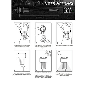 Outdoor Solar Lights Landscape Lighting: Deluxe 12 Pack Stainless Steel Solar Powered LED Patio Lights - Outside Pathway Deck Garden or Home Security Driveway & Backyard Path Light for Lawn or Walkway