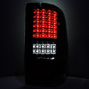 AKKON - For 2004-2008 Ford F150 F-150 Black Halo Projector LED Headlights + Full LED Tail Lights Taillamps Pair