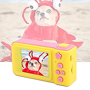 Kids Digital Dual Camera, HD Digital Video Camera Toy Little Kids, for Leisure and Entertainment for Kids for More Creative Ways(Pink (no Memory Card))