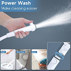 RV Shower Head with Hose, 5+1 Mode High Pressure Shower Head Replacement with On/Off Switch, Water Saving Motorhome Shower Head, Shower Head for RV/Campervan, Caravan