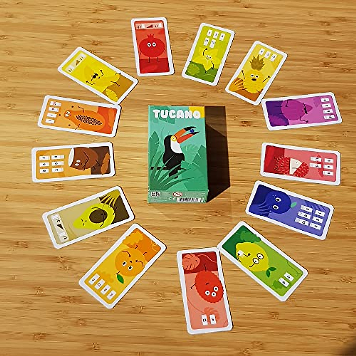 Tucano Card Game - A Tropical Strategy Adventure of Juicy Fruits and Clever Tactics! Fun Family Game for Kids & Adults, Ages 6+, 2-4 Players, 15 Minute Playtime, Made by Helvetiq