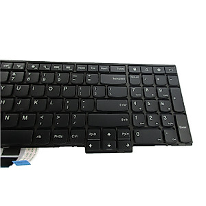 SUNMALL New Laptop Keyboard Replacement with (Frame and Pointer) Compatible with IBM Lenovo ThinkPad Edge E531 W540 W541 W550 W550S T540 T540P T550 Series Fit P/N 0C45254 04Y2465 no Backlit
