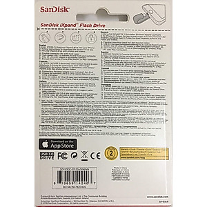 SanDisk 32GB iXpand Flash Drive for iPhone and iPad - SDIX30C-032G-GN6NN, Black