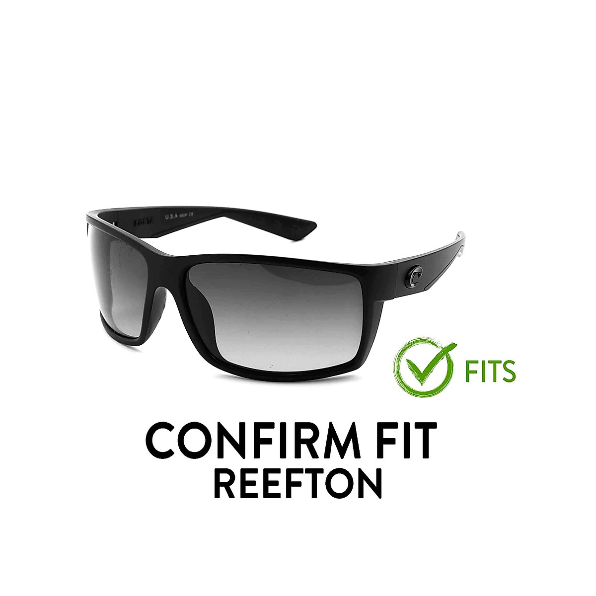 Apex Lenses Fishing PRO Polarized Replacement Lenses for Costa Reefton Sunglasses (Deep Blue)