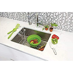 Better Houseware in-Sink Cutlery Holder, Large, Clear