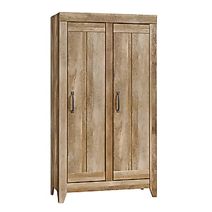 Sauder Adept Storage Pantry Cabinet, L: 38.94" x W: 16.77" x H: 70.98", Craftsman Oak finish