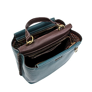 CHALA Charming Satchel with Adjustable Strap - Forget Me Not - Turquoise