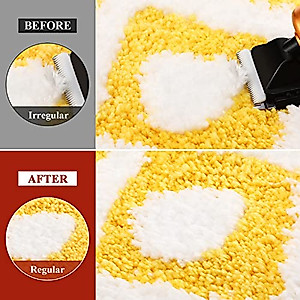 Carpet Trimmer Low Noise Rug Carver Electric Speed Adjustable Rug Tufting Carver Clippers Electric Shears Carpet Carving Tool for Handmade Rug Clean and Tufted Carpet Rug (Brownish Red, 200W)