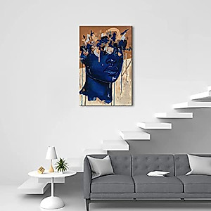 African American Wall art Black Woman Wall Art Black Girl Wall Art Motivational Black Girl Wall Art Abstract Modern Home Decor unFramed Canvas Artwork For Living Room Bedroom Best Gifts For Your Friends