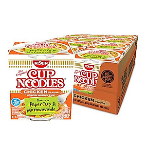 Nissin, Cup Noodles Soup, Chicken Flavor, 2.25 oz (case of 12)