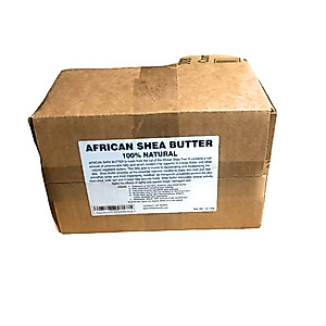 afrimports African Shea Butter 100% Natural, White, 10 lb.