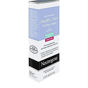 Neutrogena Healthy Skin Glycerin & Green Tea Firming Face Cream Moisturizer & Neck Cream with SPF 15 Sunscreen - Anti Wrinkle Cream, Face Moisturizer for Dry Skin & Neck, 2.5 fl. oz