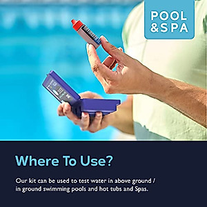 Lupo 3-in-1 Water Test Kit for Swimming Pools & Spas | Water Chemical Test Kit for pH, Total Chlorine and Total Bromine