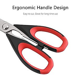 LIVINGO Kitchen Scissors Heavy Duty, 8.5 inch Dishwasher Safe Ultra Sharp Premium Heavy Duty Kitchen Shears, Multi Purpose Cooking Scissors Stainless Steel