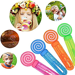 Small Bubbles for Kids 4 Colors Bubble Wand 24 pcs Party Favors Birthday Gift Celebration Toy