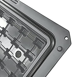 Eylar SR-90 Large Crossover Overland Cargo Case, Equipment Hard Case, Roto Molded, Stackable with Pad-Lock Hasp, Strap Mountable, TSA Standard, IPX4 Rated, 90 Liters (Gray)