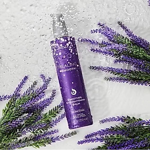 L'ANZA Healing Smooth Smoother Hair Straightener Balm, Hair Detangler, Fly Away Hair Tamer for Frizz Control, Moisturizes, Nourishes, and Boosts Shine for Straight Hair, Luxury Hair Care (8.5 Fl Oz)