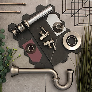 Kingston Brass CC43108 Vintage Quarter Turn Valve (1/2-Inch FIP X 3/8-Inch O.D. Compression), Brushed Nickel