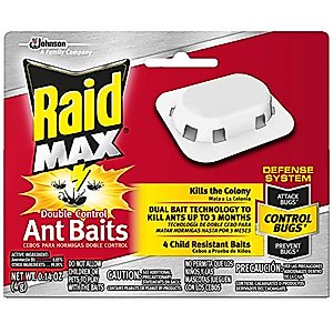 Raid Double Control Ant Baits, 4 CT (Pack - 1), plain