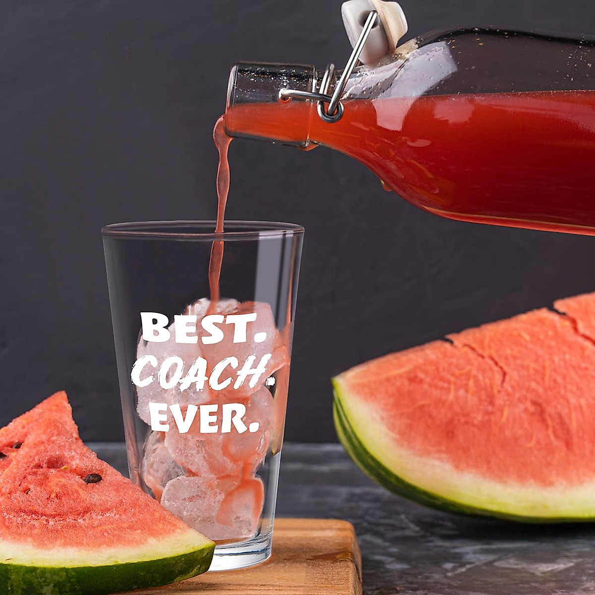 Futtumy Best Coach Ever, 15 Oz Beer Glasses, Coach Gifts for Men, Basketball Coach Gifts, Baseball Coach Gifts, Best Coach Gifts for Football Soccer Softball Volleyball, Beer Gifts for Coach