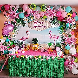 Cadeya 8 Pcs Star Balloons, Huge Pink Explosion Star Aluminum Foil Balloons for Birthday, Baby Shower, Wedding, Bachelorette Party, Pink Party Decorations Supplie