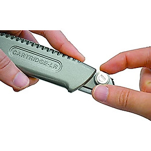 NT Cutter Heavy Duty Aluminum Die-Cast Grip Multi-Blade Cartridge Knife, 1 Knife (L-2000RP), Red.