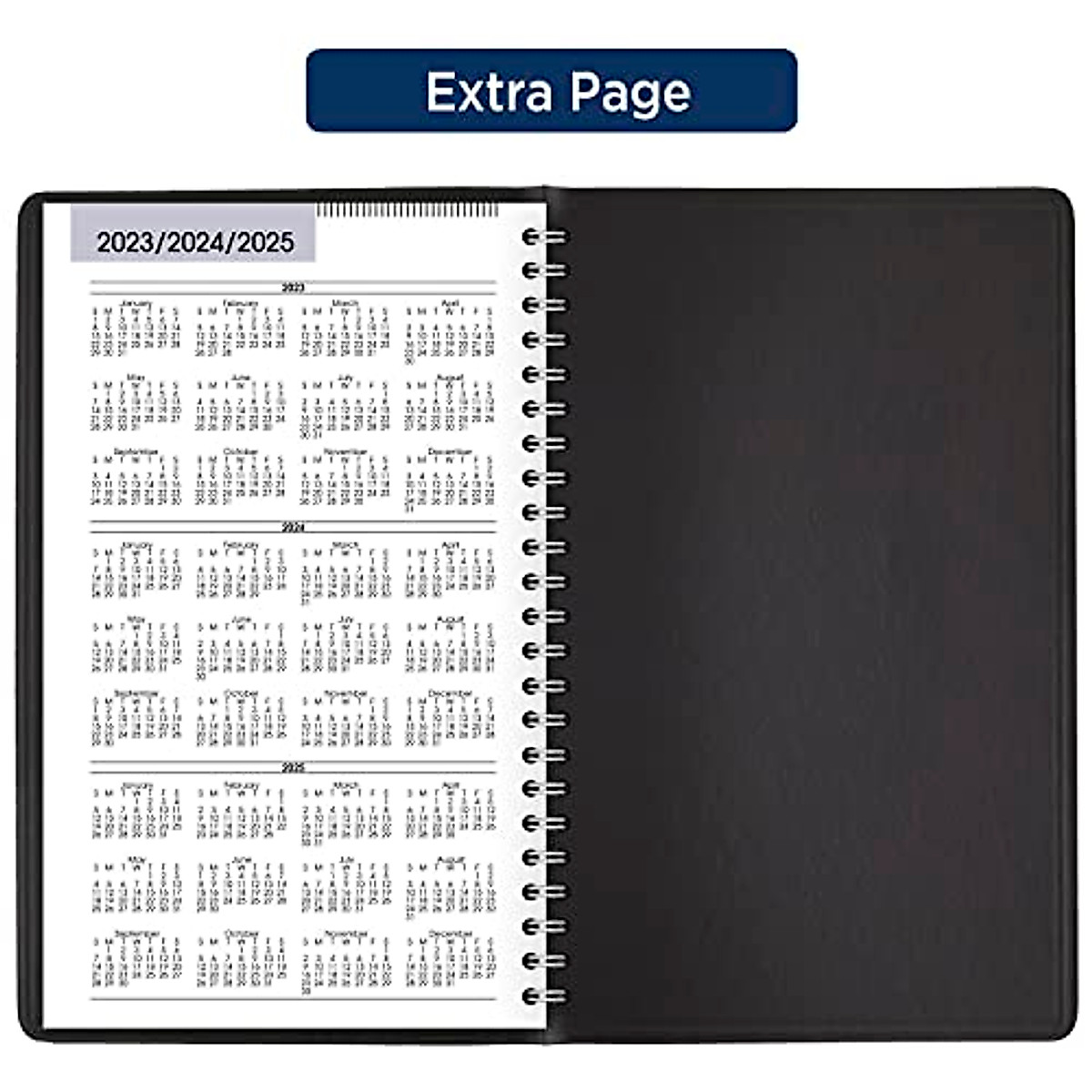 AT-A-GLANCE 2024 Weekly Appointment Book & Planner, DayMinder, 5" x 8", Small, Spiral Bound, Black (G2000024)