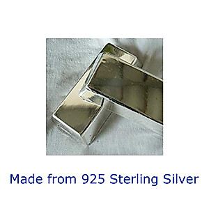 WRISTCHIE Sterling Silver Jewelry Mermaid Tail Fish Pendant Necklace 18"+2" (Silver)