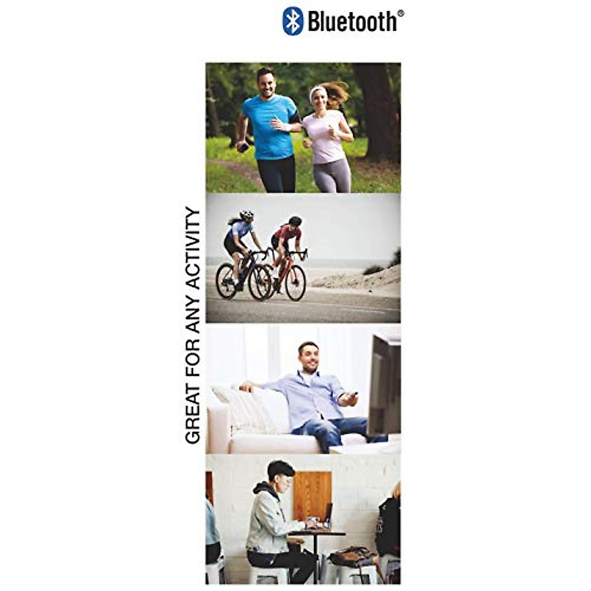 CleverTEC Sport Bluetooth Wire Free Wireless Headphones with Mic