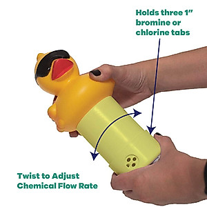GAME 17201-BB Derby Duck Spa Chemical Dispenser, Yellow
