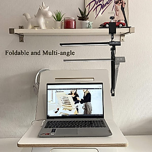 Tedgor LED Desk Lamp, Architect Task Lamp, 12W Eye-Caring Metal Swing Arm Dimmable Drafting Table Lamp with Clamp,Touch Control Desk Lamp, Study Reading Work Office Workbench