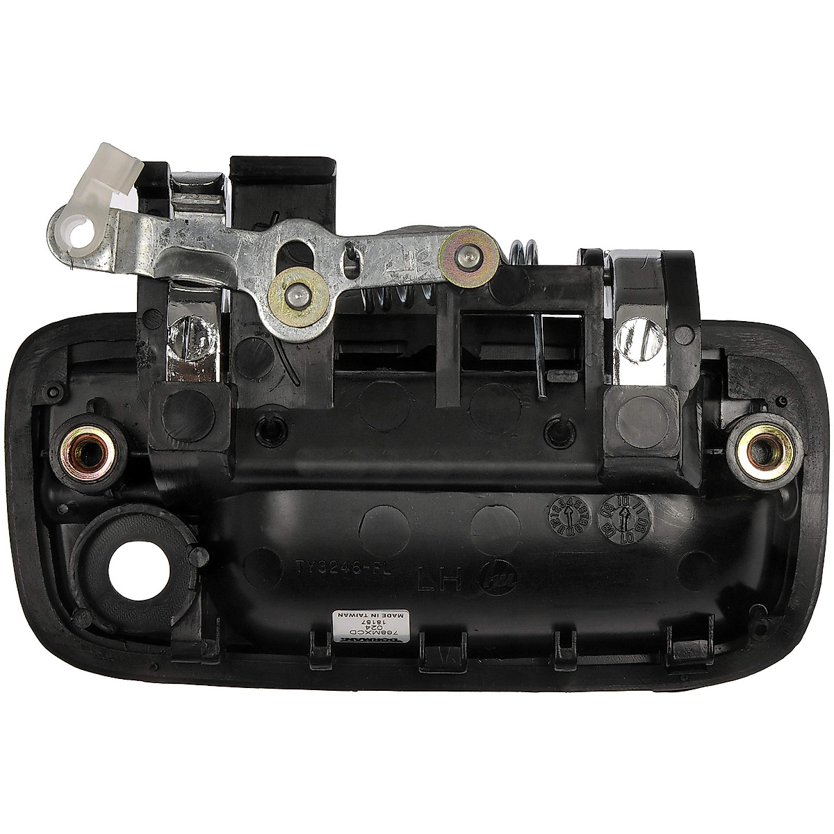 Dorman 768MX Front Driver Side Exterior Door Handle Compatible with Select Toyota Models, Black and Chrome