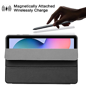 ZtotopCases for Galaxy Tab S6 Lite 10.4 inch Case 2024/2022/2020 with Pen Holder, Auto Wake/Sleep, Trifold Stand Folio Cover for Samsung Galaxy S6 Lite Tablet (SM-P625/P620/P619/P615/P613/P610), Black