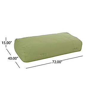 Christopher Knight Home Vivien Outdoor Water Resistant 6'x3' Lounger Bean Bag, Green