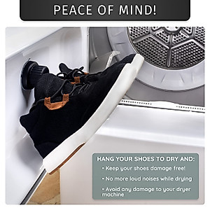 Shoe Dryer Rack Inside Dryer Machine, Universal Boot Dryer Shoe Holder for All Dryer Machine Brands, Home Hacks Laundry Room Accessories Shoes Dryer, Life Hack Gadgets Suction Cup to Dryer Door