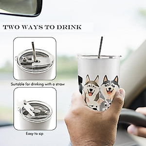 MOTERMATE Funny 20oz Travel Coffee Mug Tumbler, Dog Lovers Gifts for Women Men Kids, Dog Themed Gifts for Mom, Stainless Steel Tumbler With Lid and Straw Water Drinkware