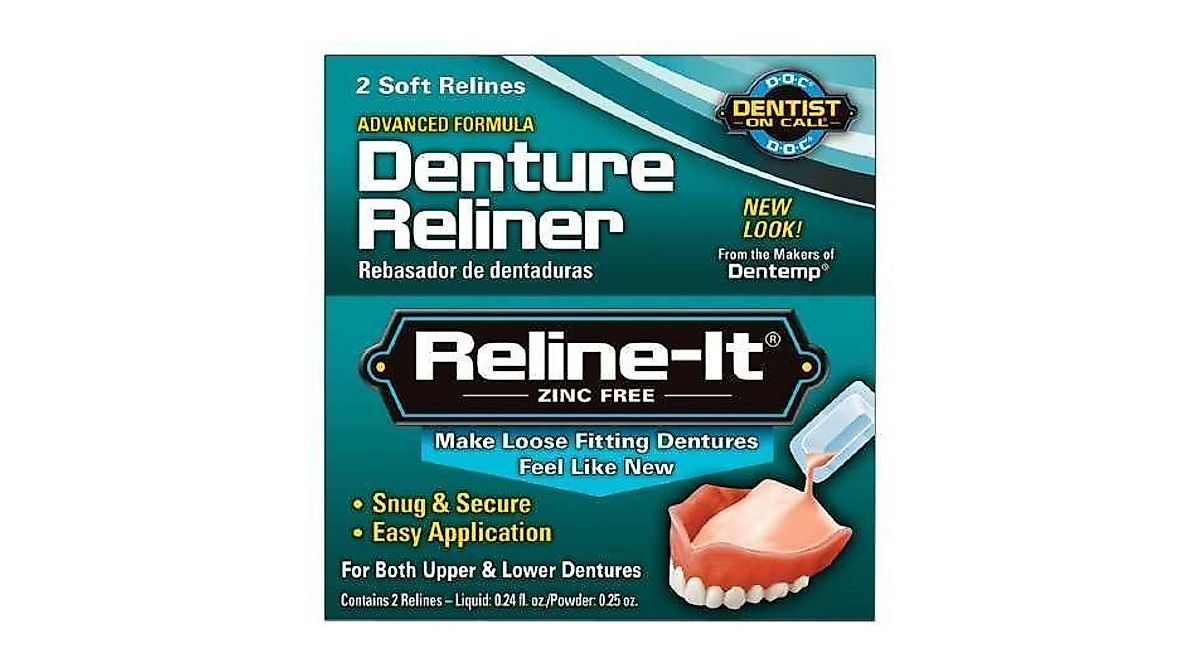 Dentist On Call Reline-It Denture Reline Kit Zinc Free | Soft & Long ...