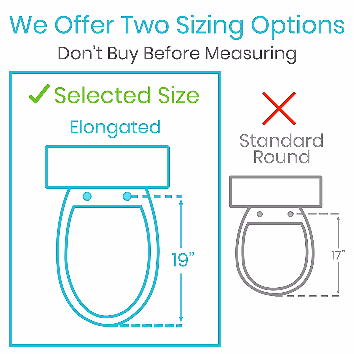 Vive Toilet Seat Risers for Seniors (Raised with Handles) Grab Bar Seat ...