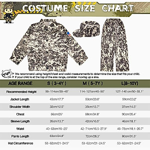 UNIH Army Costume for Kids, Boys Military Soldier Costume with Tactical Vest And Toy Accessories Gear, Halloween Costumes for Boys Kids 3-10 (L)