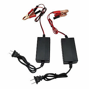 Premium 2Pcs Auto Car Battery Charger Tender Trickle Maintainer Charge All Types of 12V Lead-Acid Batteries